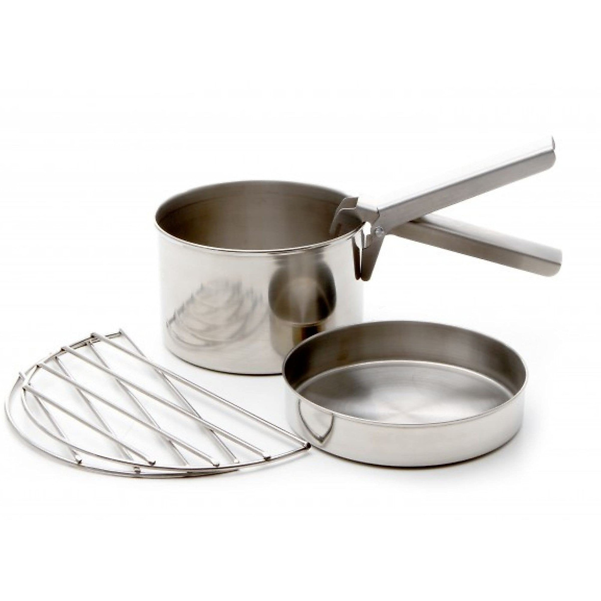 Kelly Kettle Trekker Kettle & Kit – 20oz Small Stainless Steel Camp Kettle, Lightweight Camping Kettle with Whistle, Kelly Kettle Stove for Fishing, Hunting, Hiking, Survival Gear