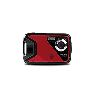 Minolta MN30WP 21 MP / 1080P HD Waterproof Digital Camera (Red)
