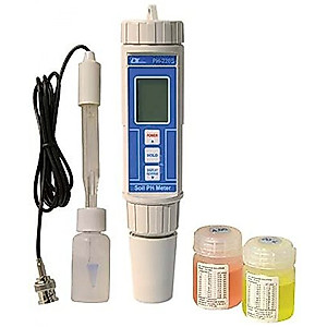 Lutron Electronic Soil pH Meter (Range : 0 to 14 pH) for Horticulture Gardening Food Mechanical Education School Colleges | Model: PH-220S