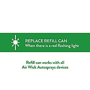 Air Wick Freshmatic Refill Automatic Spray, Fresh Pine and Juniper, 1ct, Holiday scent, Holiday spray, Essential Oils, Air Freshener, Odor Neutralization, Packaging May Vary