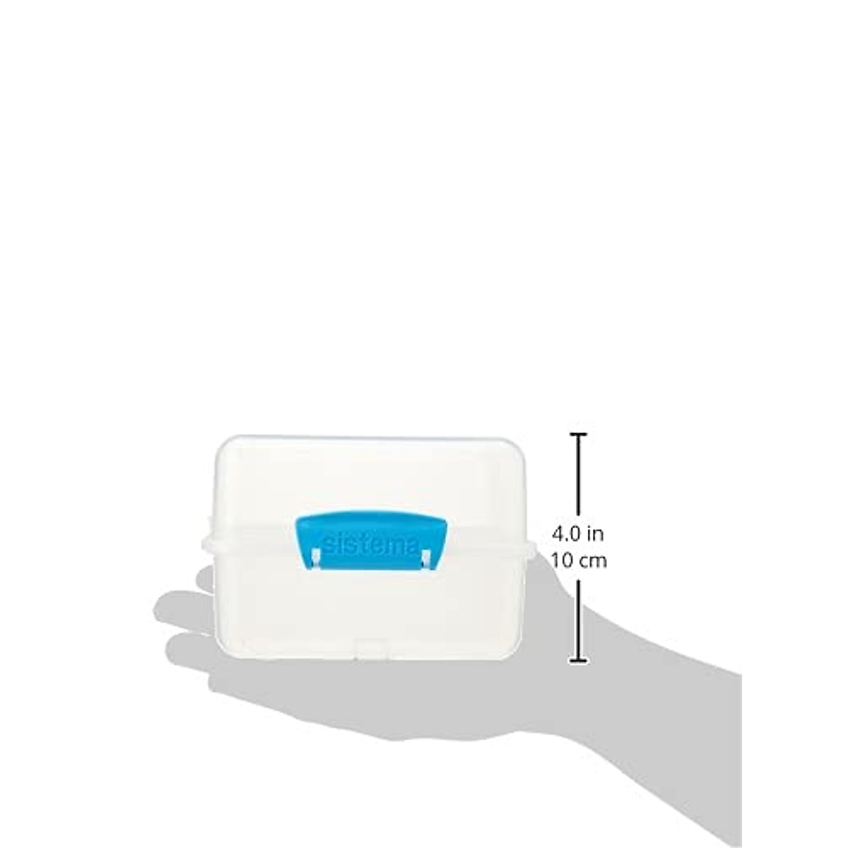 Sistema To Go Collection Lunch Cube, 47.3 oz./1.4 L, Clear/Blue