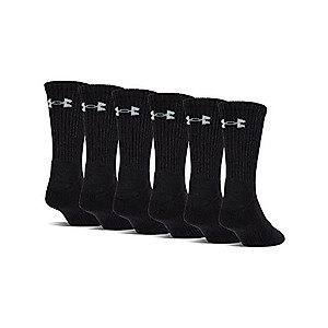 Under Armour UA Charged Cotton 2.0 Crew - 6-Pack LG Black