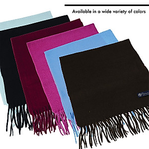 Cashmere Boutique 100% Pure Cashmere Shawl - Soft, Luxury Lightweight, Perfect for Daily Wear or Any Occasion, Long Winter Warm Shawl for Women - Black, 36" x 80"