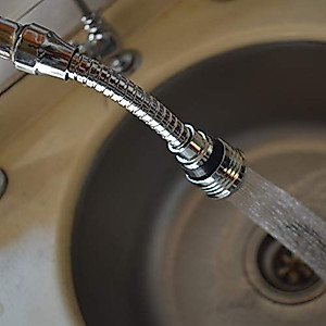 Faucet Sprayer Attachment Flexible Tap Extension Aerator 360 Degree ABS For Kitchen Sink Cold Hot Water