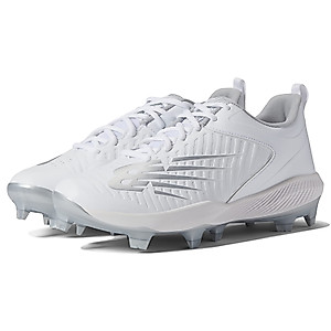 New Balance Women's FuelCell Fuse V3 Molded Softball Shoe, White/White, 8