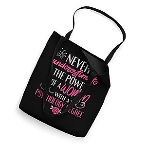 Psychology Degree Graduation Women PhD PsyD Doctorate Gift Tote Bag