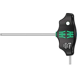 WERA 05023450001 454/7 HF Set 1 Screwdriver Set T-Handle Screwdrivers Hex-Plus with Holding Function, 7 Pieces