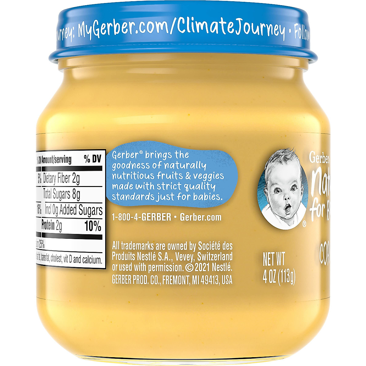 Gerber Natural for Baby 1st Foods Baby Food Jar (Corn)