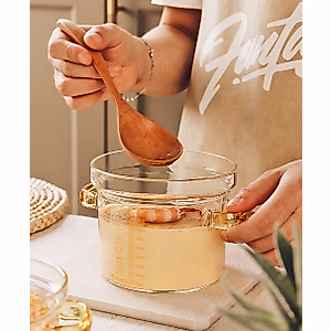 0.45L/15.8oz Mini Glass Saucepan with Cover, Saucepans Glass Pot Casserole, Heat-resistant Glass Cooking Pot Covered Saucepan with Lid Cookware Stockpots for Cooking, Baking, Serving,