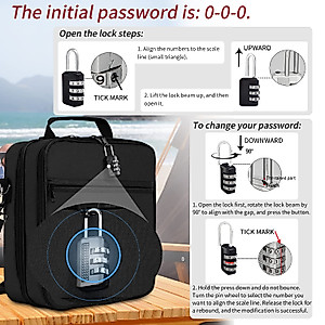 TUSIASC Storage Box with Lock,Game Toy Storage Bags,Toy Box Organizer Portable Lock Box for Personal Items