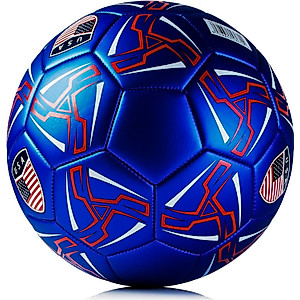 Western Star Game and Match USA Mexico Soccer Ball - Size 4 and Size 5 - Thick 4-Ply Shell - Performance - Ideal for Youth Training and Games for Kids 8-12 Teens 13-16