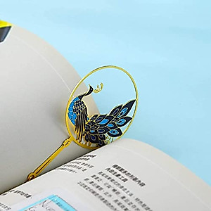 YHDCL Bookmarks Reading Page Markers Tassel, Peacock Creative Bookmark Chinese Style ClassicalBookmark Exquisite Crafts The Best Gift for Readers Women and Children Page Markers