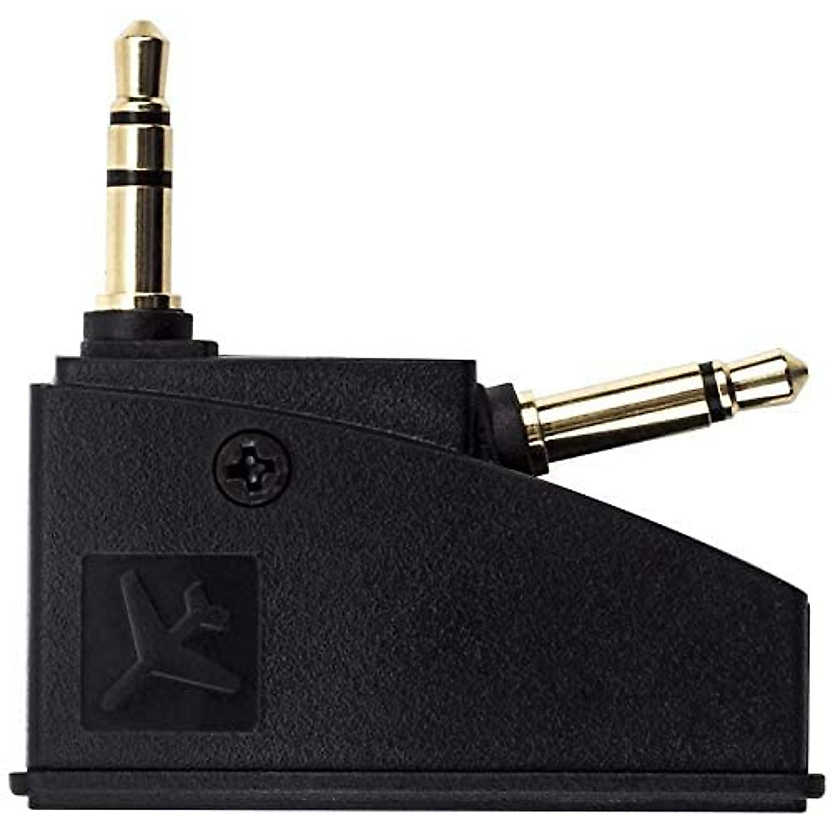 Xivip 3.5mm QC45 Airplane Headphone Adapter Compatible with Bose Quiet Comfort QC45 QC3 QC25 QC35 QC20 AE2 Headphones (Black)