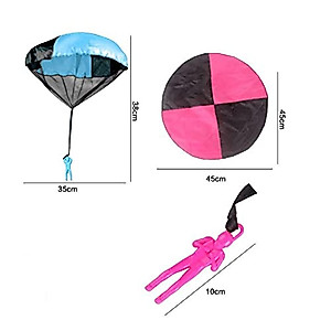 Parachute Toys for Kids, Tangle-Free Throwing Toy Parachute Men, Outdoor Toys Flying Toys for Boys Girls Birthday Gifts Christmas Stocking Stuffers Party Favors Easter Basket Stuffers 3 Pieces Set (Y