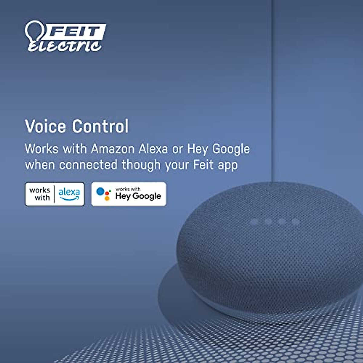 Feit Electric 24" 12pc. Light Color Changing Smart WiFi String Lights with Scheduling Features and Works with Alexa/Google Assistant, Heavy Duty and Weather Resistant - Clear Bulb - SL24-12/RGBW/AG