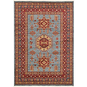 Unique Loom Sahand Collection Traditional Geometric Classic Light Blue Area Rug (7' 0 x 10' 0)