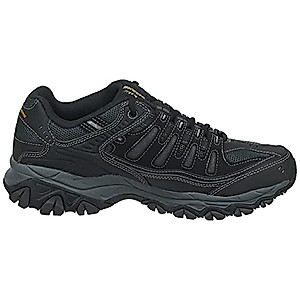 Skechers mens Afterburn M. Fit fashion sneakers, Black, 10 X-Wide US