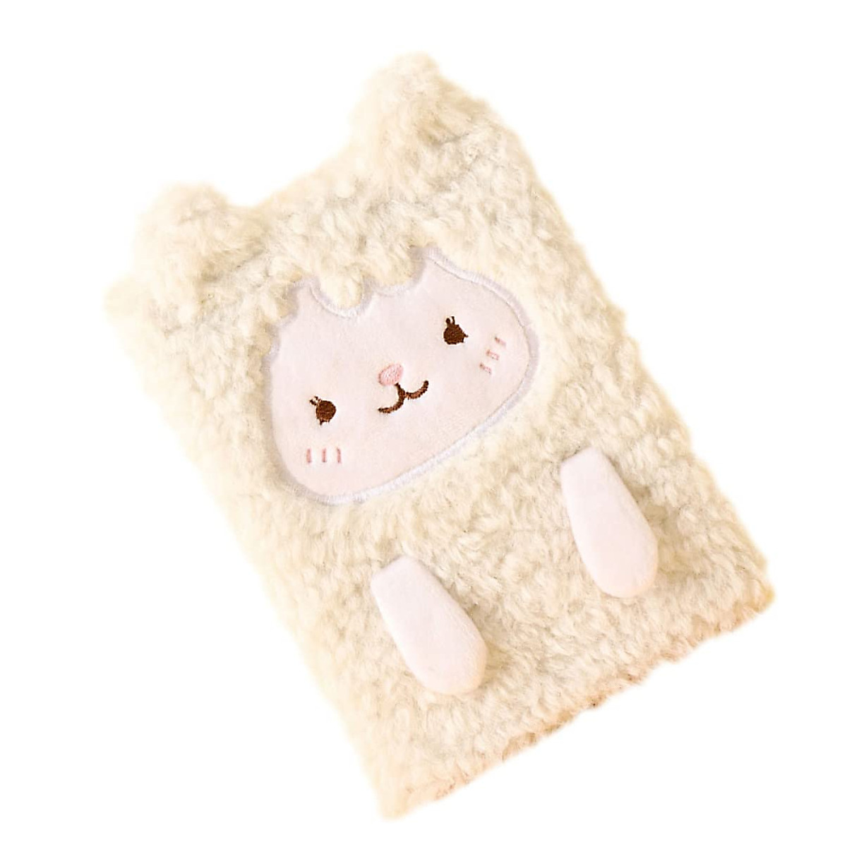 NUOBESTY 3 Pcs Notebook Girls Journal Sketchbook Plush Journals Girls Journal Book Girl Journal Diary Journal Diary of a Wimpy Kid Book Girls Diary Book Lamb White Toddler Travel Sherpa