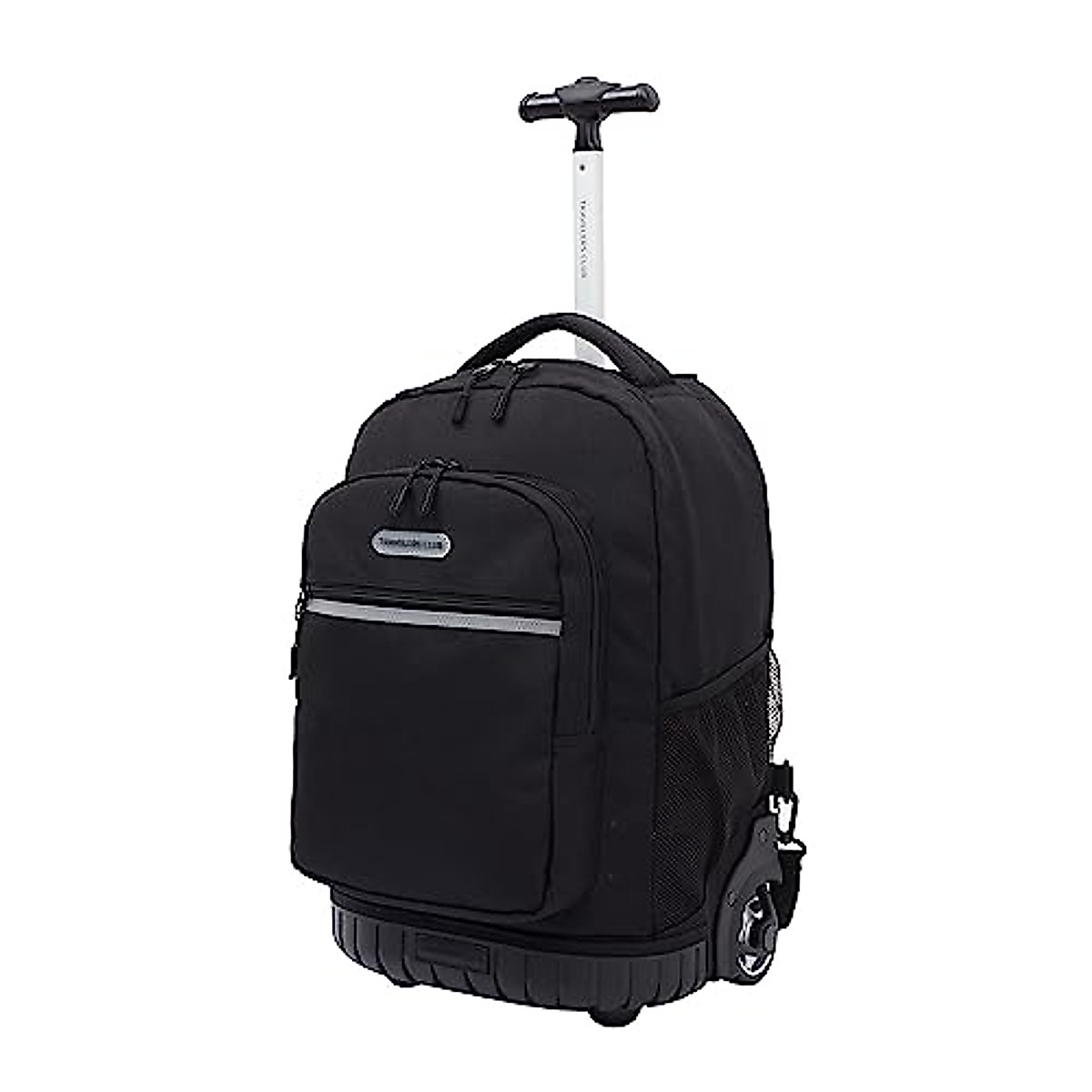 Travelers Club Rolling Backpack, Black, 18-Inch