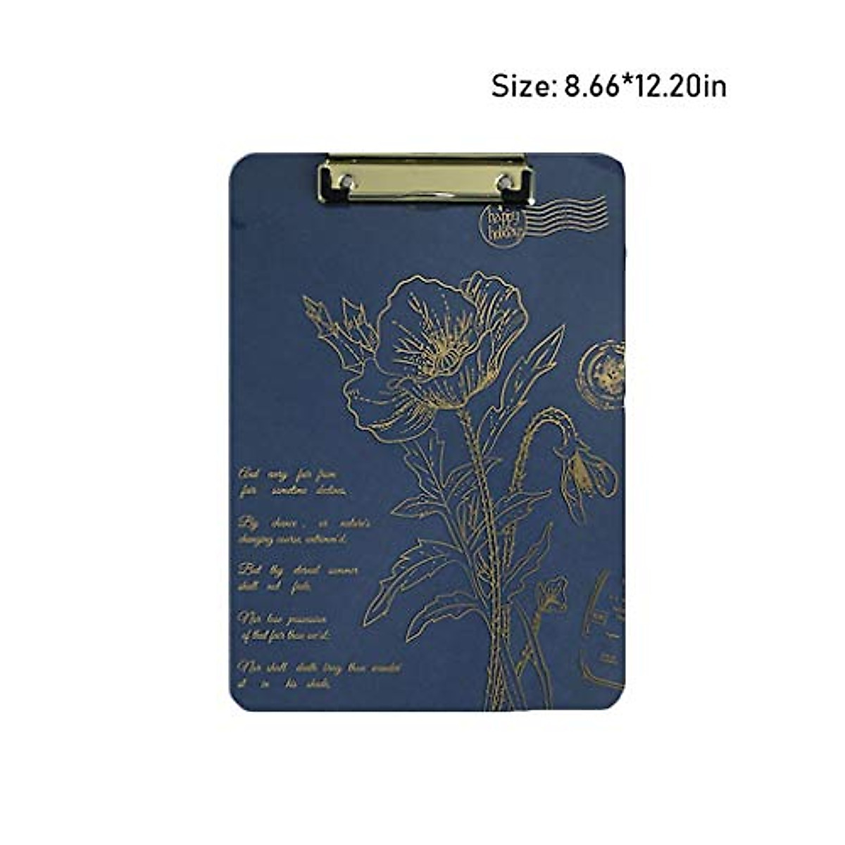 stores Clipboard Word Pad Hangable Design Clipboard Stationery Test Paper Clip Drawing Board Exam Pad Word Board File Clip (Color : E)