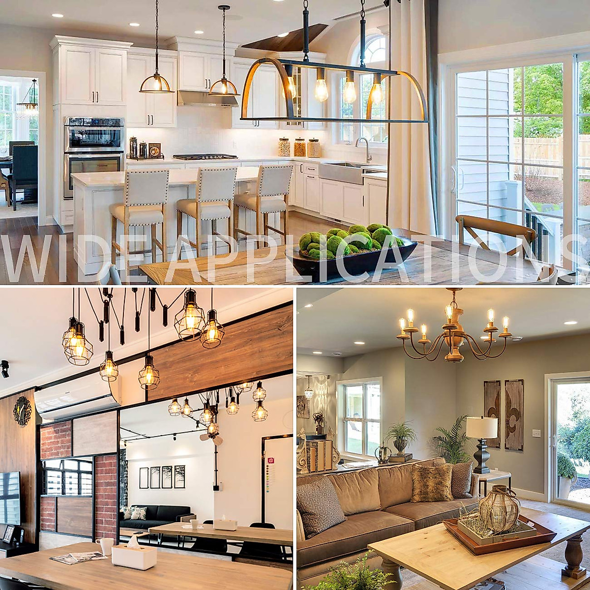 ANWIO ST21 LED Filament Bulb 7W(60 Watt Equivalent) Dimmable 2700K Warm White Vintage Edison Light Bulb E26 Medium Base (6-Pack)