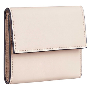 Travelambo RFID Blocking Small Mini Compact Wallet Coin Pouch Holder Trifold Credit Card Holder Pocket Purse for Women (Napa Sand)