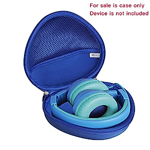 Hermitshell Hard Travel Case for iClever HS19 Kids Headphones (Blue)