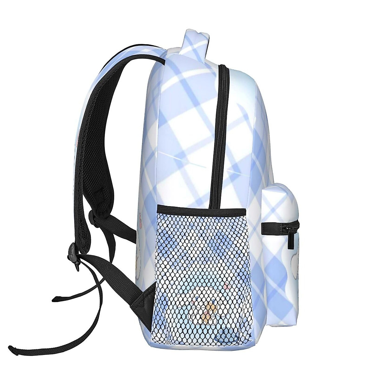 RIDD Cinnamoroll Backpack Anime Lightweight Backpack Kawaii 3d Printed Backpack Work Canvas Durable Backpack With Keychain