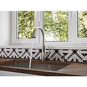 Pfister Jovi Kitchen Faucet with Pull Down Sprayer and Soap Dispenser, Single Handle, High Arc, Spot Defense Stainless Steel Finish, F5297JIGS