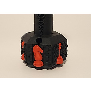 Atlantic Animals Puppy Dumbbell Toy - Durable Chew Toy for Dogs, Promotes Dental Health (Black)