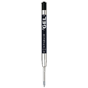 Parker Gel Ball Pen Refill Medium Nib, Black