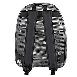 Summit Ridge Mesh Backpacks for Kids, Adults, School, Beach, and Travel, Colorful Transparent Mesh Backpacks with Padded Straps Large
