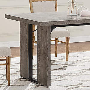 Tribesigns 71" Large Dining Table for 6 to 8 People, Rustic Farmhouse Style Dinner Table, Rectangular Dining Table for Kitchen, Dining Room & Living Room