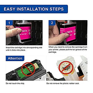 LC3013 4PKS High Yield Compatible Ink Cartridge Replacement for Brother LC3013 LC3011 LC-3013 Compatible with MFC-J895DW MFC-J491DW MFC-J497DW MFC-J690DW (1 Black, 1 Cyan, 1 Magenta, 1 Yellow)
