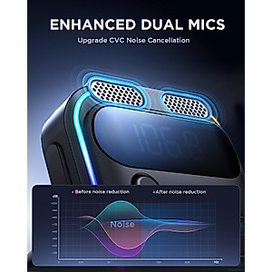 2023 Upgrade Bluetooth 5.3 FM Transmitter Car Adapter [Stronger Dual Mics & HiFi Deep Bass Sound] 48W PD& QC3.0 USB C Car Charger Cigarette Lighter Adapter, Hands-Free Calling Radio Stereo Receiver