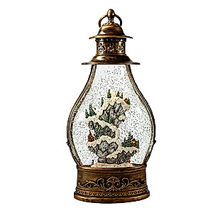 15-Inch Battery-Operated Lit Christmas Village Water Lantern