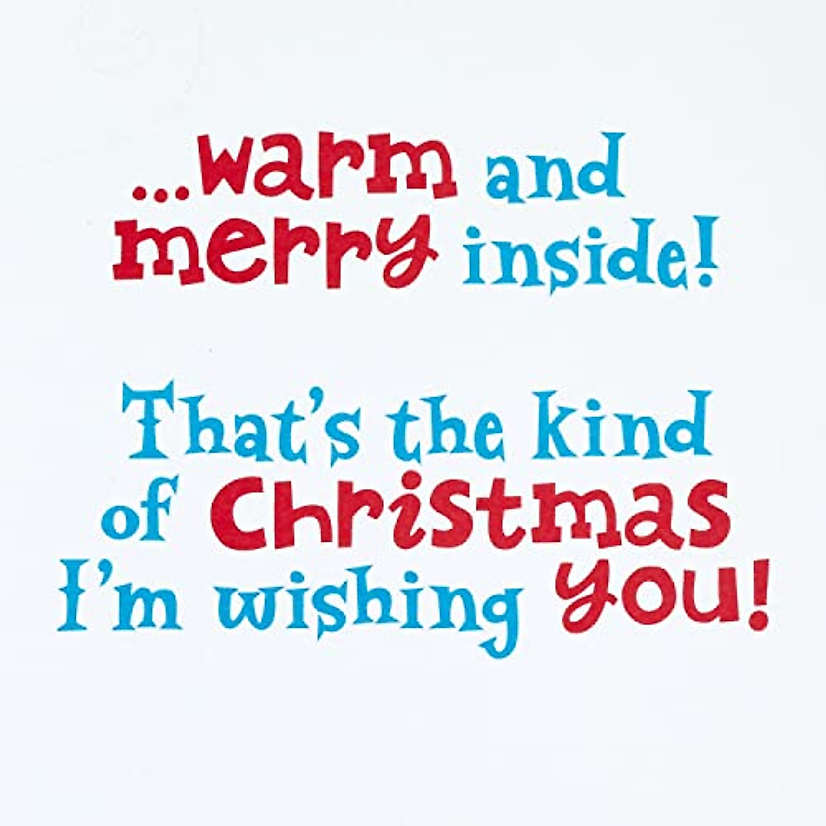 Hallmark Peanuts Christmas Card (Snoopy Ice Skating)