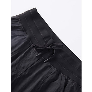 CRZ YOGA Womens Casual 7/8 Pants 25" - Lightweight Workout Outdoor Athletic Track Travel Lounge Joggers Pockets Black Medium