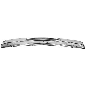 ECOTRIC Impact Bar Compatible with 2007-2013 Chevy Silverado 1500 2500 3500 Pickup Front Bumper Impact Face Bar Chrome Steel Replace For GM1002831 15941850