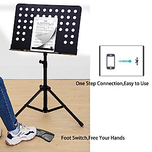 Wireless Page Turner Pedal For Music Support iOS Android Phone Tablets Foot Switch Pedal Control
