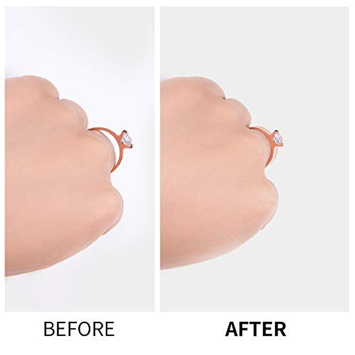 Ring Size Adjuster for Loose Rings - 60Pack, 2 Styles, Ring Guard, Ring Sizer, 10 Sizes Fit for Man and Woman Ring