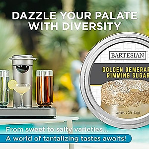 Bartesian Triple Berry Sugar Cocktail Glass Rimmer - Cocktails Glasses Sweet Rimming Garnish for Bar Drink Lemon Drop, Margaritas, Gimlets, Cosmopolitan - Home Bartending Mixology Supplies