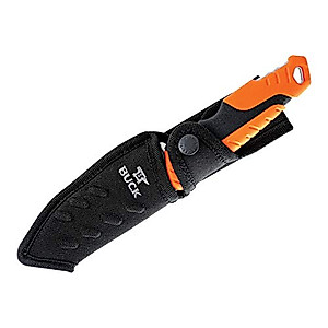 Buck Knives 657 Pursuit Pro Fixed Blade Hunting Knife with Guthook, 4-1/2" S35VN Stainless Steel Blade, Polyester Sheath Included