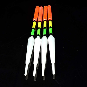 15 pcs Fishing Floats Bobbers Rod Tube Slide Slip Oval Sticks with Rubbers for Saltwater Freshwater Trout Bass Plastic Fishing Tackle Accessories
