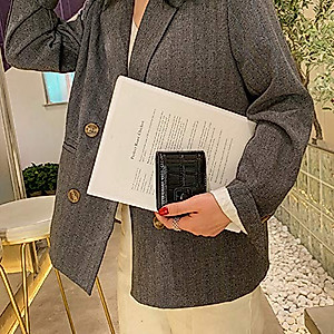 MOCOHANA Leather Makeup Lipstick Case with Mirror for Purse Cosmetic Pouch Travel Makeup Bag Holder Fits Most Popular Brands of Lipstick