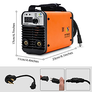 HITBOX AT2000 Stick Welder 140A Welding Machine Stick Welders 110V/220V Welder Machine 2 IN 1 Arc/Lift Tig Welding Machine Welder With Hot Start Arc Force And Anti-Stick Mini Welder with LCD Screen