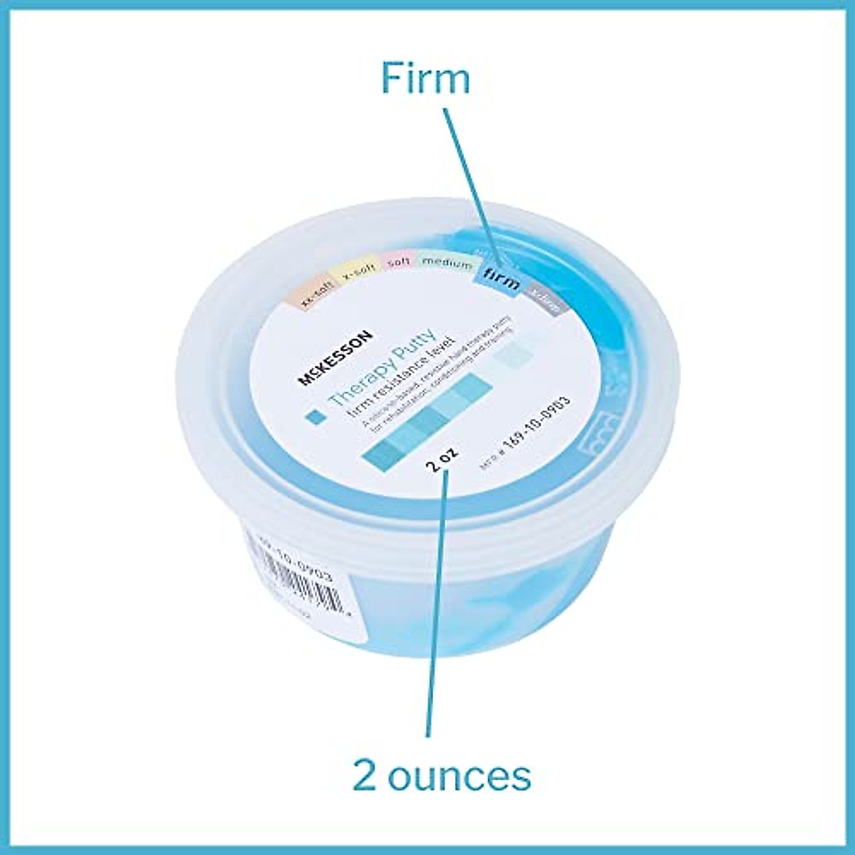 McKesson Therapy Putty - Firm Resistance for Fingers, Hands, and Wrist – Exercise Rehabilitation Occupational Therapy Tool -2 oz, 1 Count