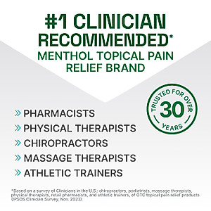 Biofreeze Professional Strength Pain Relief Gel, Arthritis Pain Reliver, Knee & Lower Back Pain Relief, Sore Muscle Relief, Neck Pain Relief, FSA Eligible, 2 Pack (4 FL OZ Biofreeze Menthol Gel)