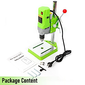 Mini Bench Drill Press Stand, 710W Portable Drill Workbench, DIY Metal Drilling Repair Tool Expanding Drilling Machine Chuck 1-13mm