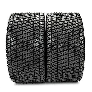 TRIBLE SIX 2PCS Tubeless 24x12-12 Turf Tires 8-Ply for Lawn Garden Mower 24-12-12 LRD Turf Bias For Garden Lawn Mower Tractor Golf Cart Tires